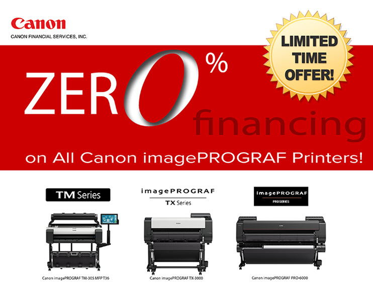 Canon Plotter Promotions - Upgrade and Save